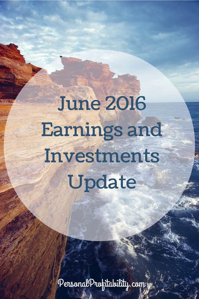 Personal Profitability June 2016 Earnings and Investments